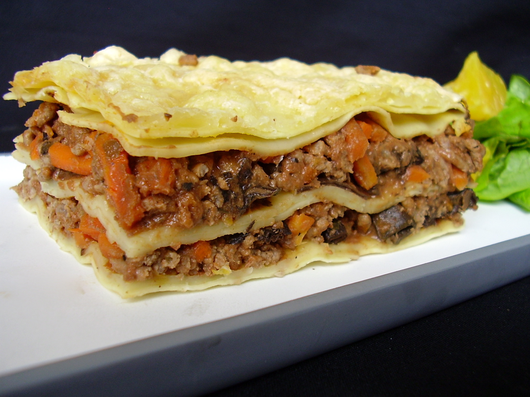 Lasagnes de boeuf aux cèpes et zeste d'orange - Toque de Choc