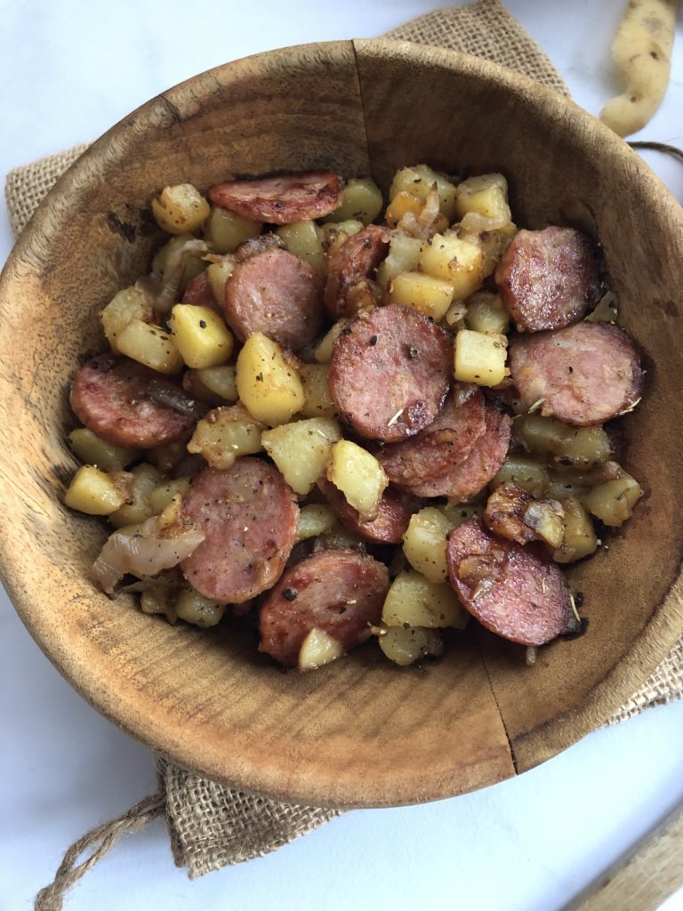 Pôlée montagnarde : pomme de terre et saucisse de Morteau - Toque de Choc