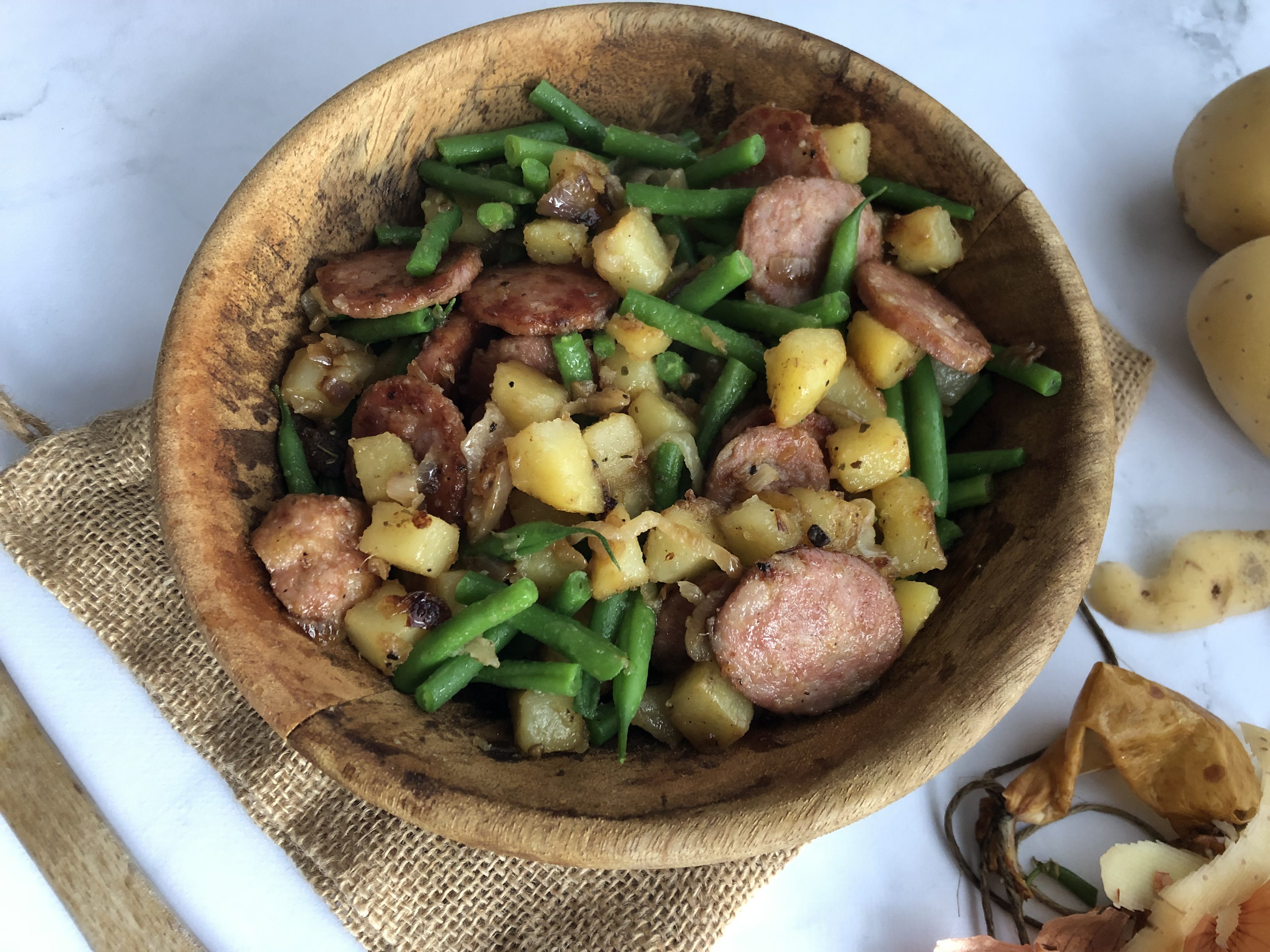 Pôlée montagnarde : pomme de terre et saucisse de Morteau - Toque de Choc